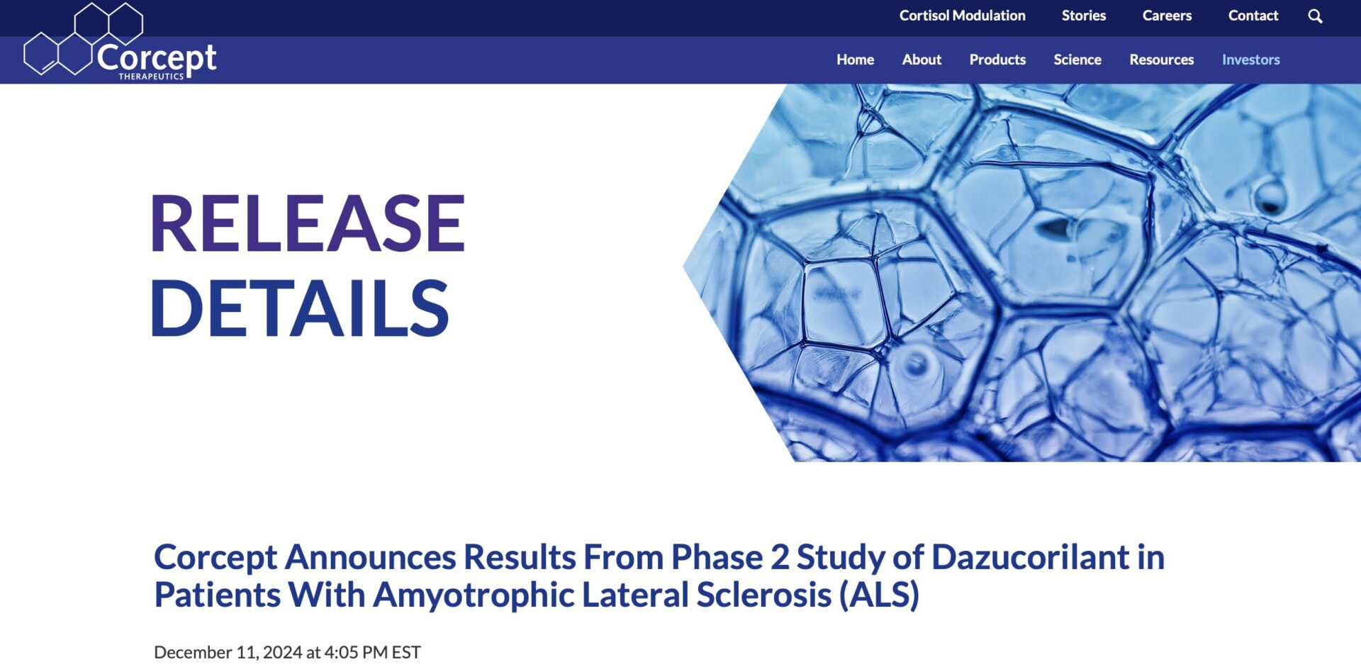 DAZALS-Studie (Dazucorilant) beendet – keine Wirksamkeit bei der ALS - ALS-Ambulanz